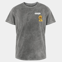 "Hola Panzón" Playera Unisex: Algodón Peinado Mineral Wash bais